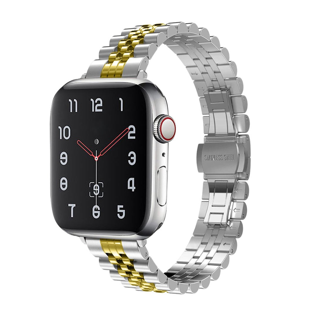 Elite Band for Apple Watch in Silver Gold – ALK DESIGNS